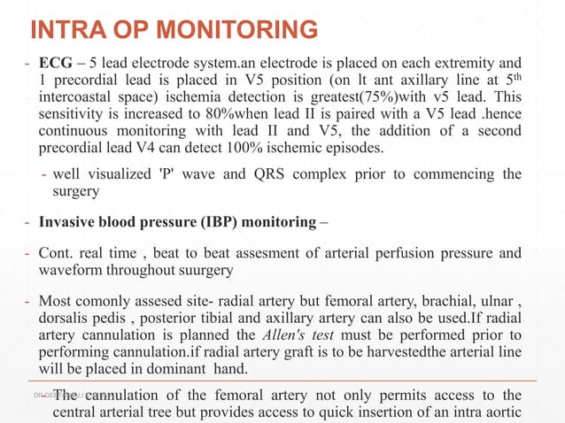 Anesthesia for coronary artery bypass grafting | PPTX | Heart and ...