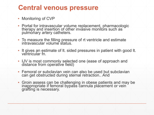 Anesthesia for coronary artery bypass grafting | PPTX | Heart and ...