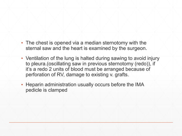 Anesthesia for coronary artery bypass grafting | PPTX | Heart and ...