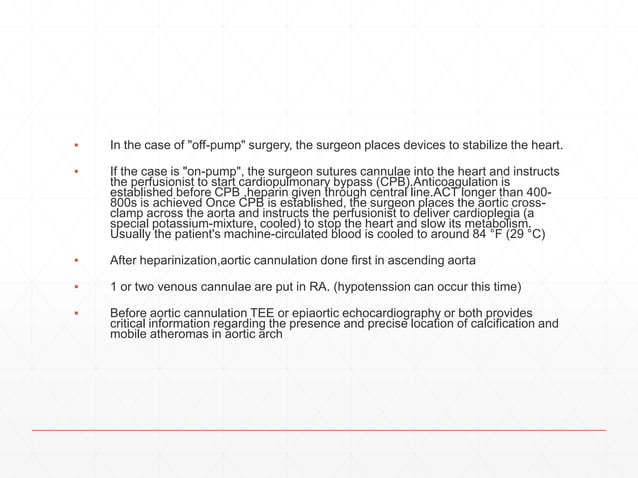 Anesthesia for coronary artery bypass grafting | PPTX | Heart and ...