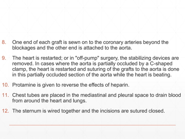 Anesthesia for coronary artery bypass grafting | PPTX | Heart and ...