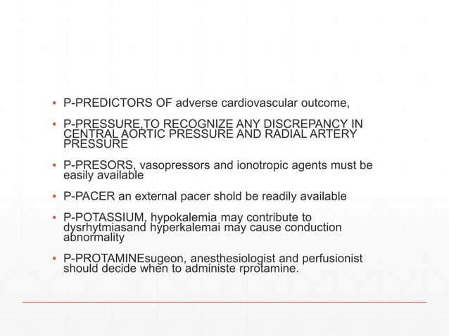 Anesthesia for coronary artery bypass grafting | PPTX | Heart and ...