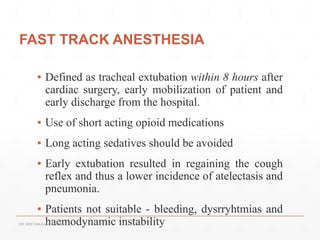 Anesthesia for coronary artery bypass grafting | PPTX