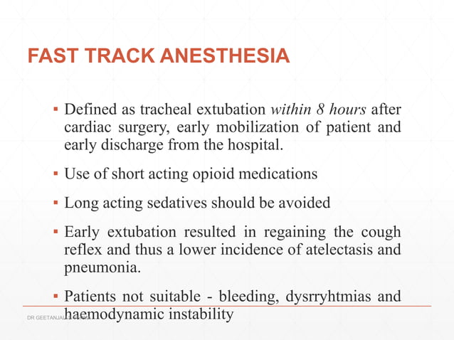 Anesthesia for coronary artery bypass grafting | PPTX | Heart and ...