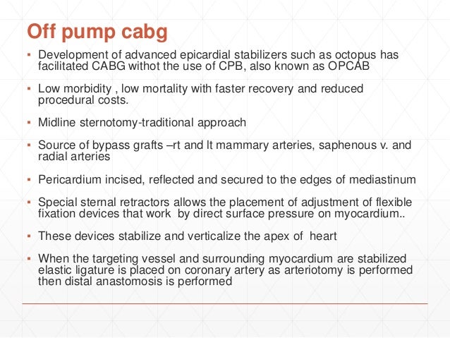 Anesthesia for coronary artery bypass grafting