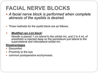 Anesthesia for eye surgery | PPTX