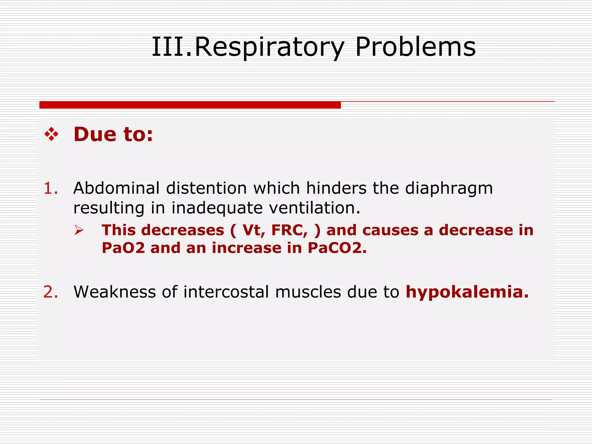 Anesthesia for intestinal obstruction | PPTX
