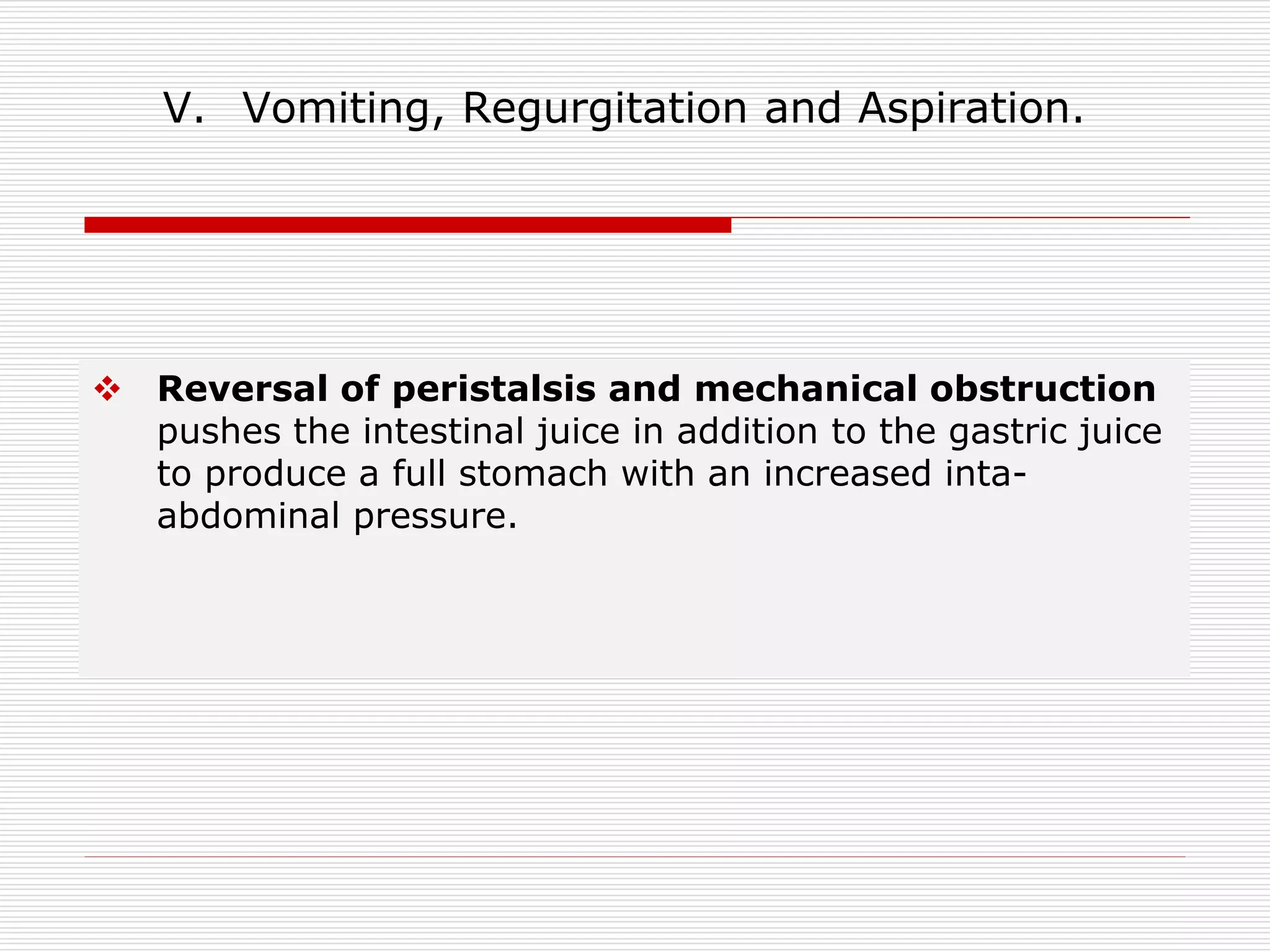 Anesthesia for intestinal obstruction | PPTX