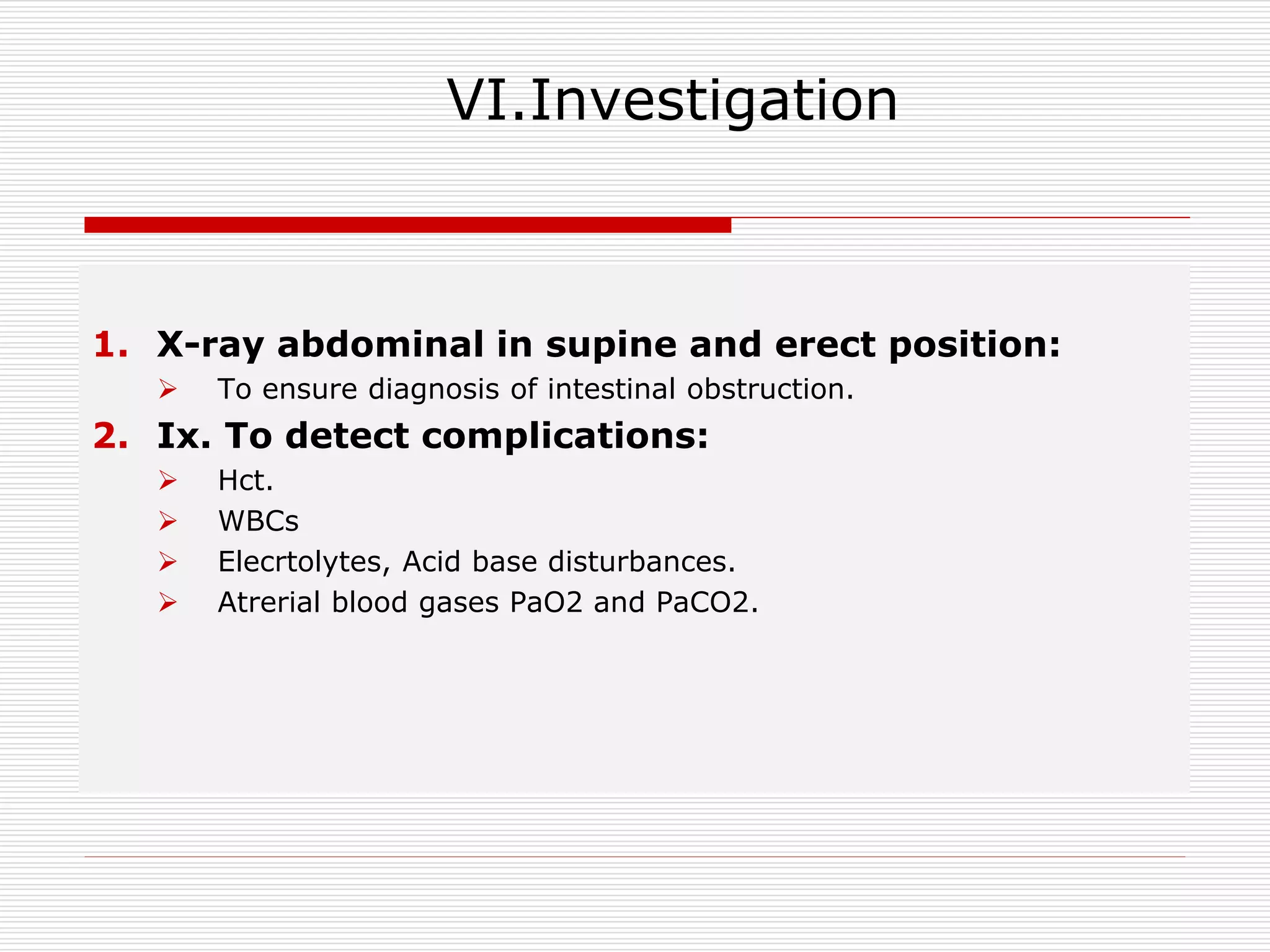 Anesthesia for intestinal obstruction | PPTX