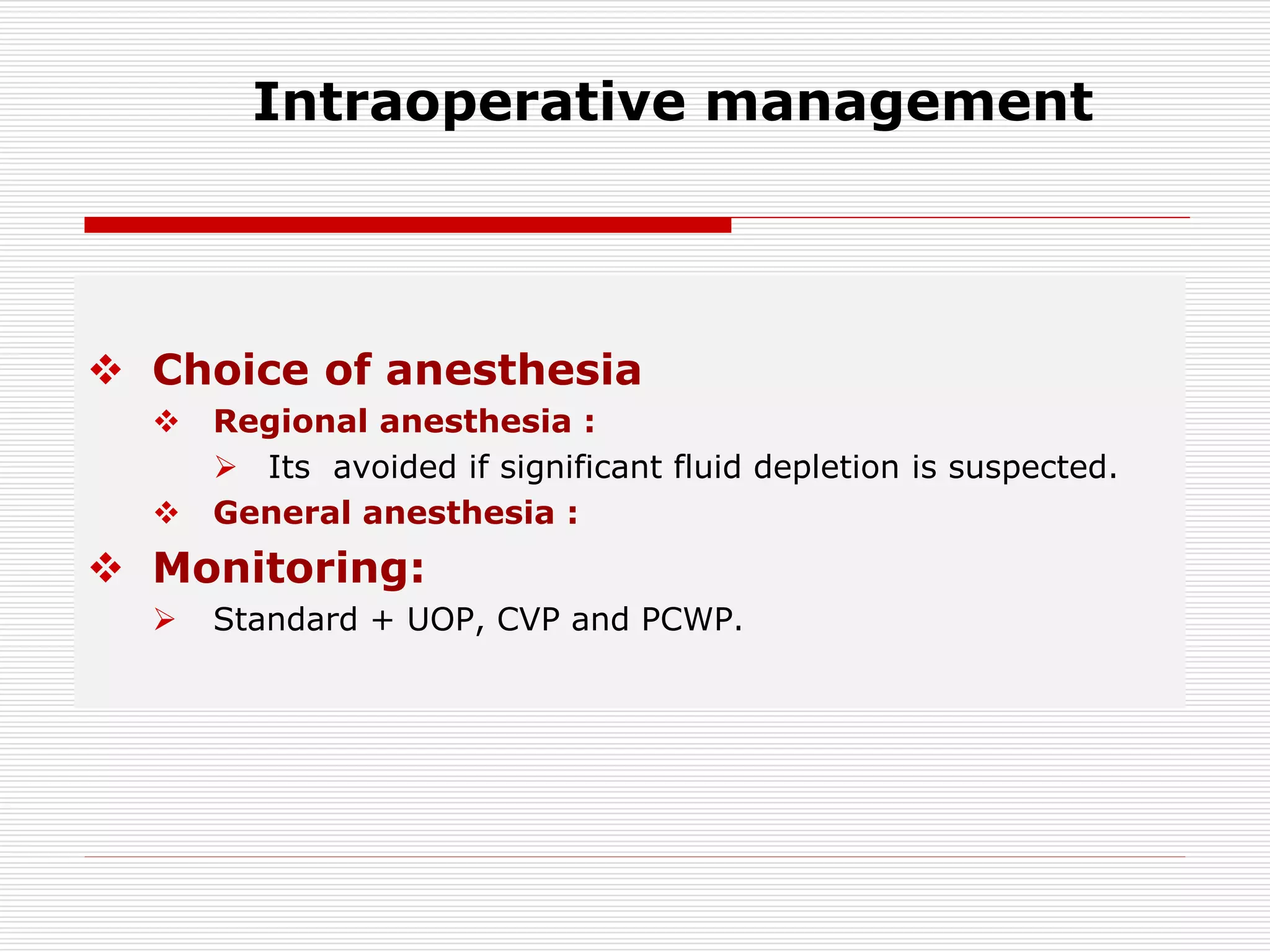 Anesthesia for intestinal obstruction | PPTX