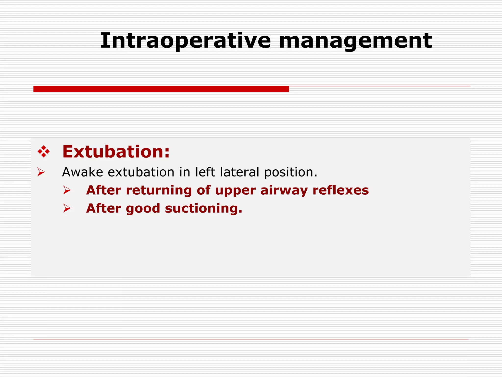 Anesthesia for intestinal obstruction | PPTX