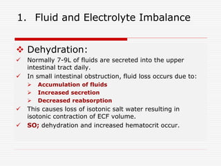 Anesthesia for intestinal obstruction | PPTX