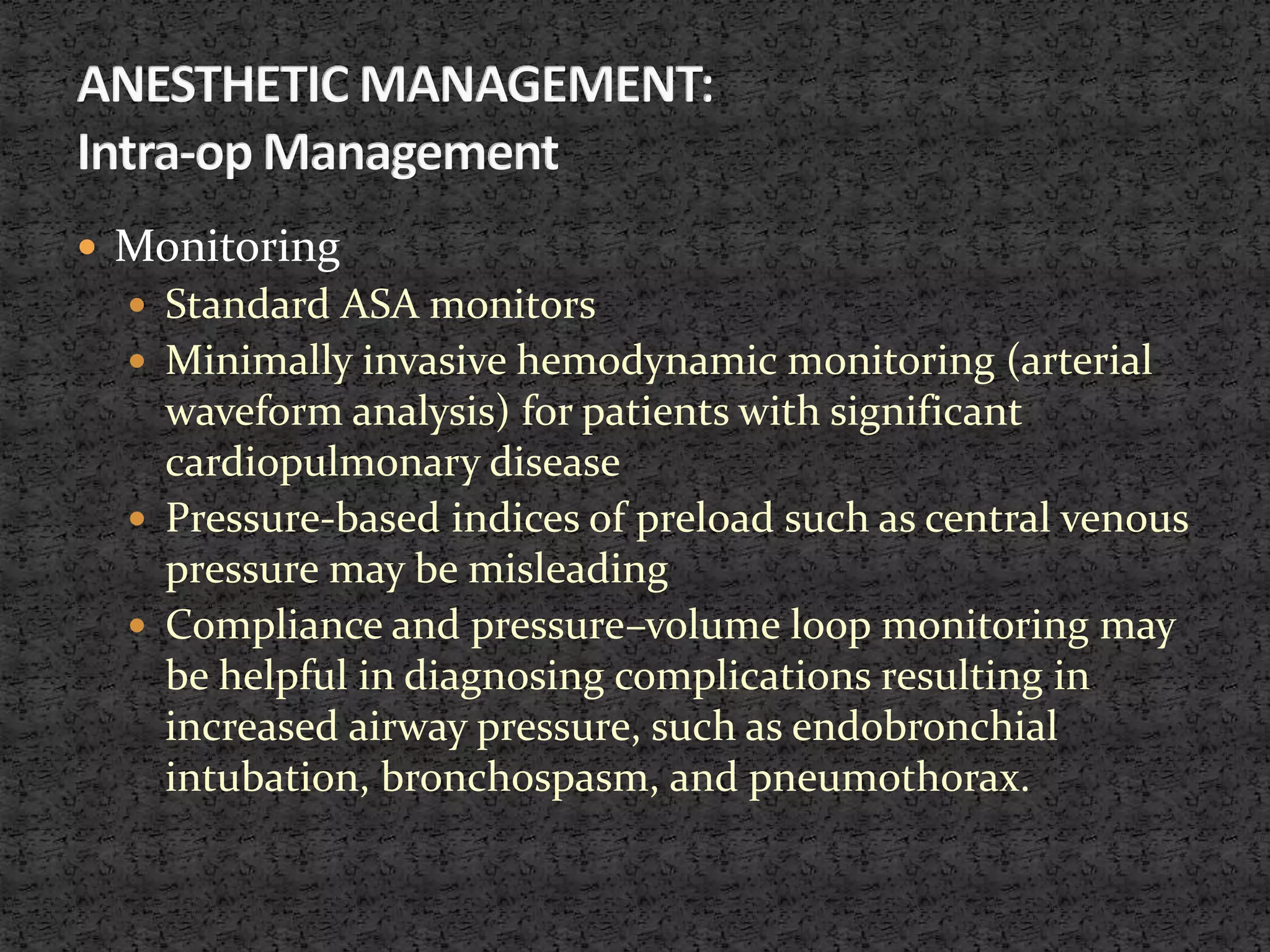 Anesthesia for laparoscopic surgery | PPTX