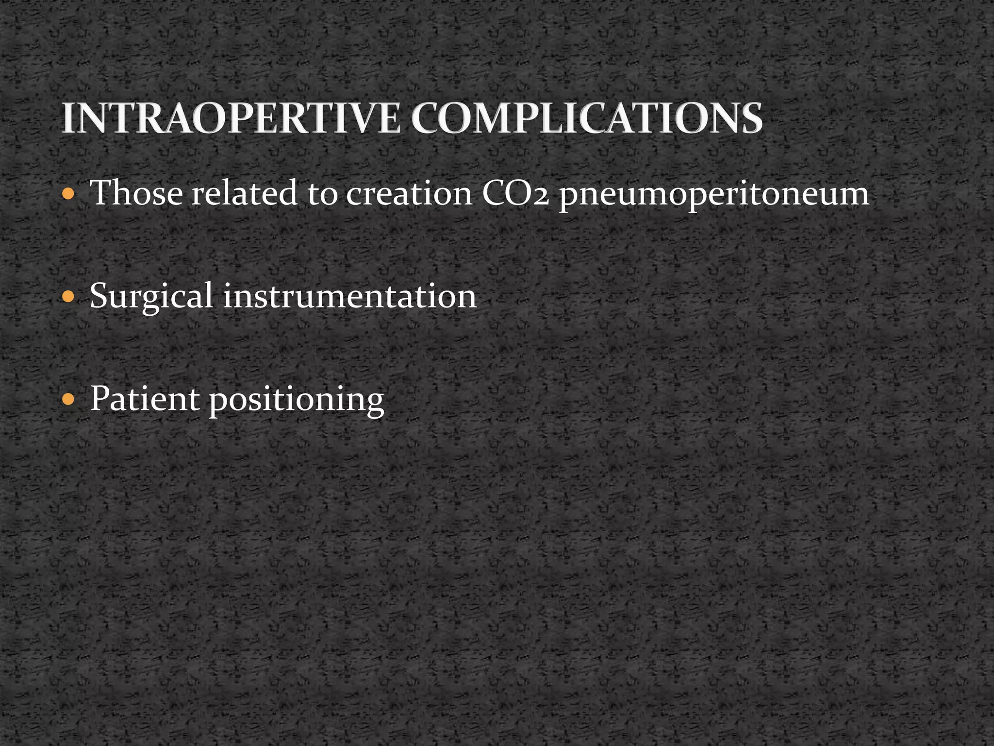 Anesthesia for laparoscopic surgery | PPTX