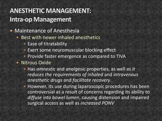 Anesthesia for laparoscopic surgery | PPTX