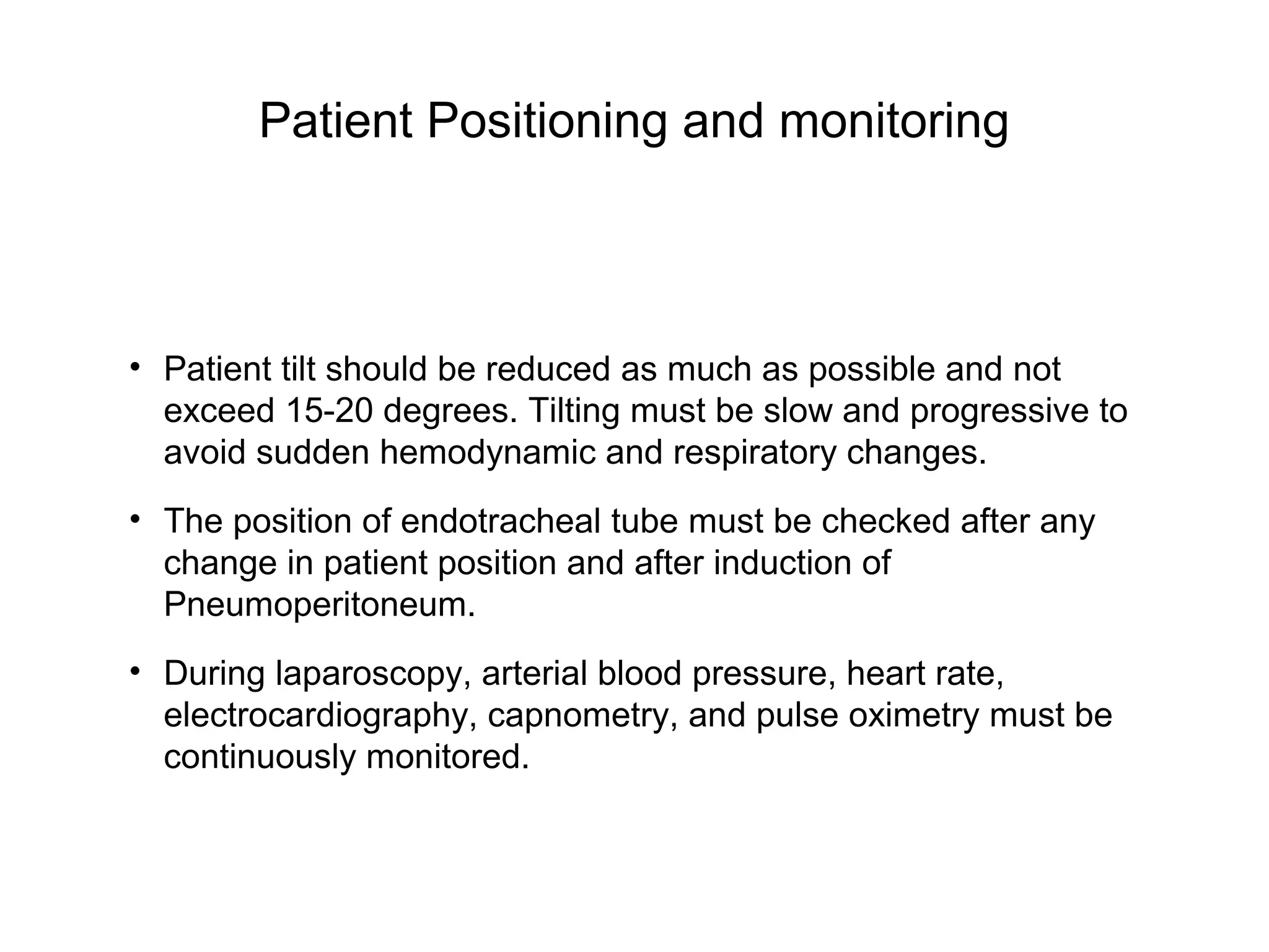 Anesthesia for laproscopic surgery | PPT