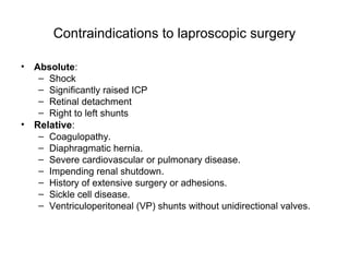 Anesthesia for laproscopic surgery | PPT