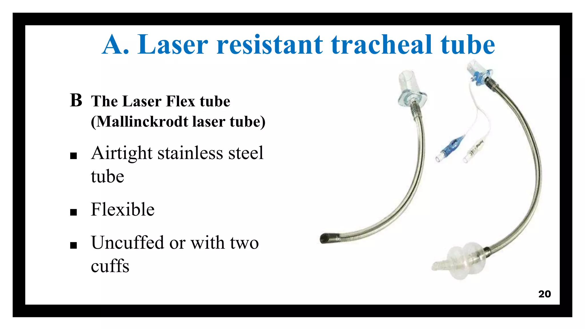 Anesthesia for laser airway surgery | PPTX