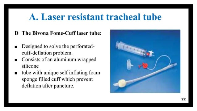 Anesthesia for laser airway surgery | PPTX