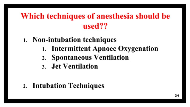 Anesthesia for laser airway surgery | PPTX
