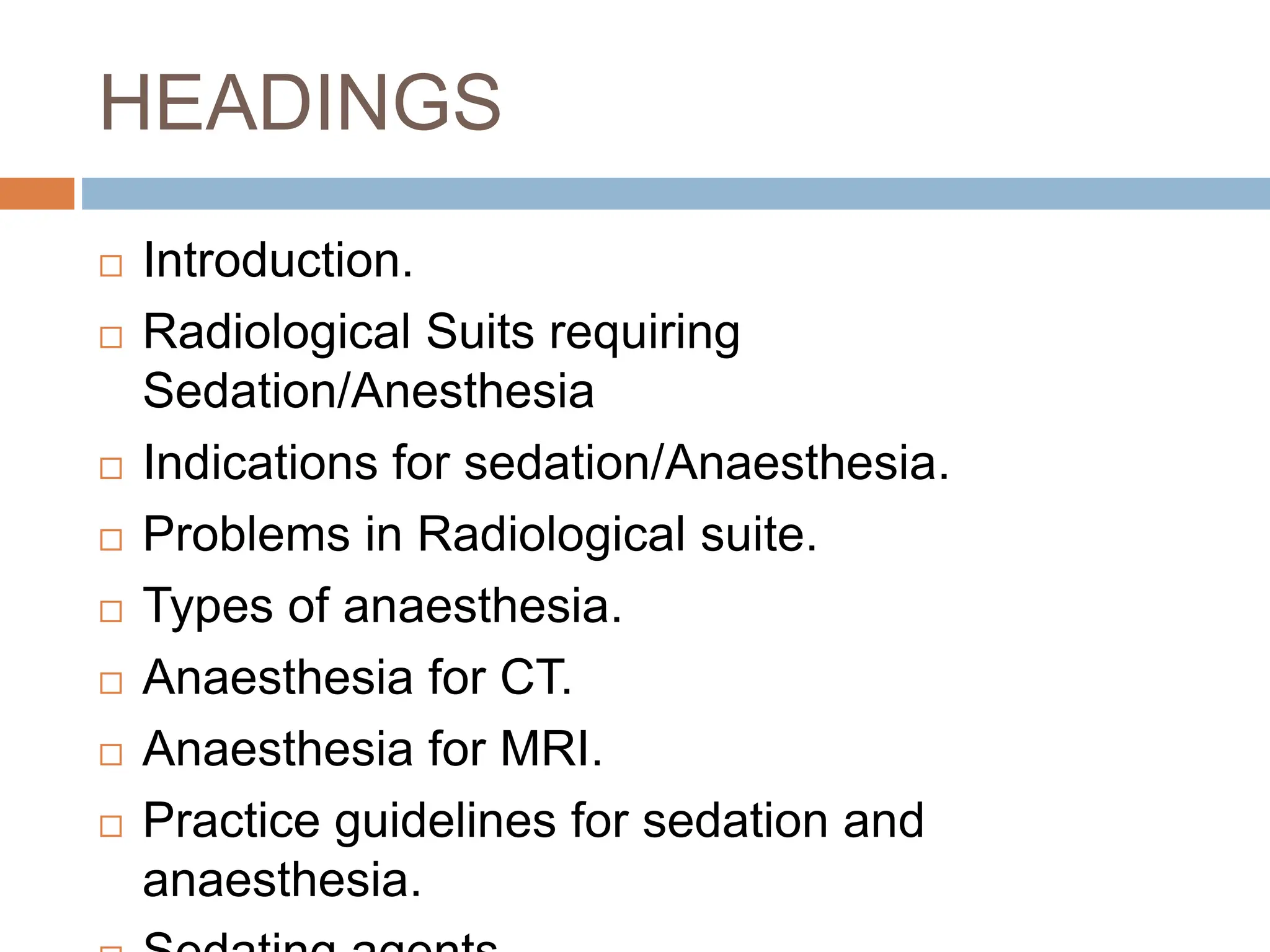 ANESTHESIA FOR MRI AND CT SCANs suite room | PPTX