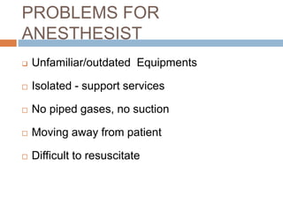 ANESTHESIA FOR MRI AND CT SCANs suite room | PPTX