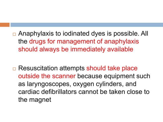 ANESTHESIA FOR MRI AND CT SCANs suite room | PPTX | Lung and ...