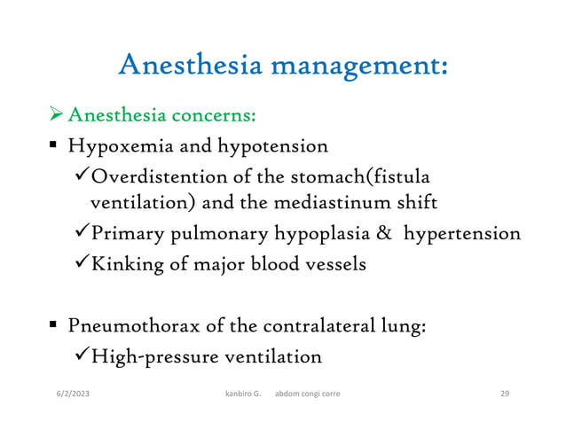 Anesthesia for Neonatal congenital correction surgery.pdf | Pregnancy ...