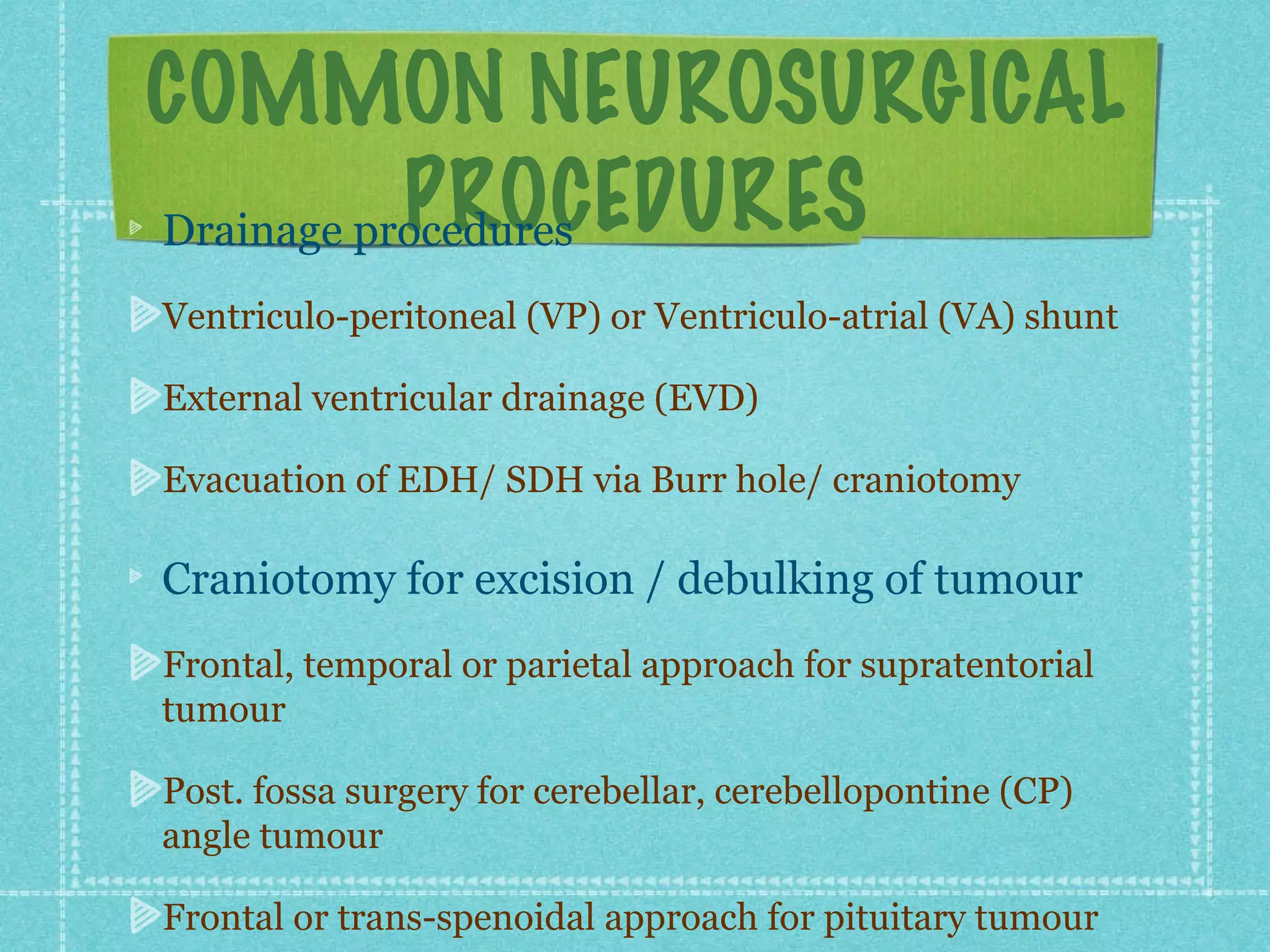 Anesthesia for neurosurgery (zuhura) | PPT