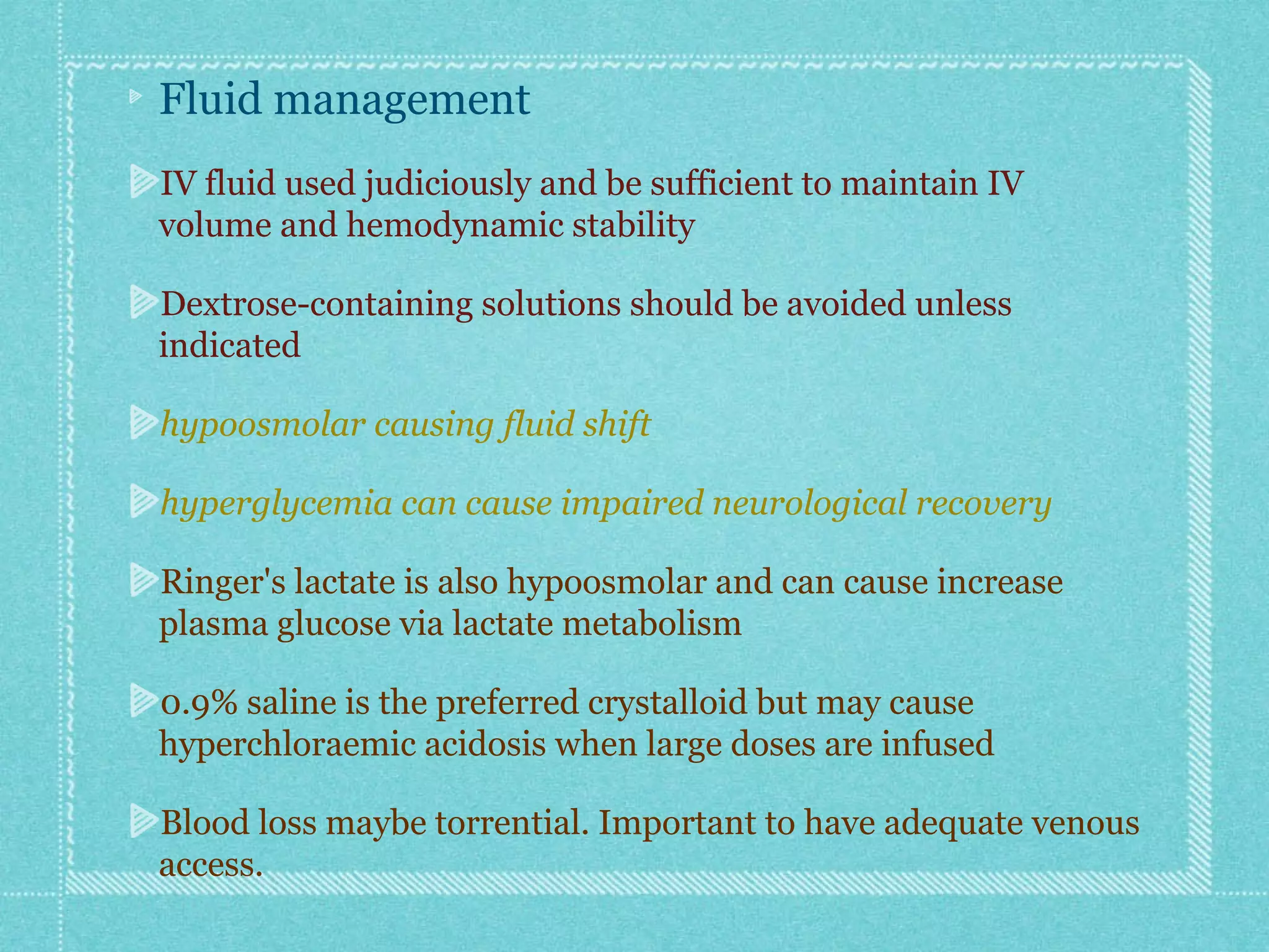 Anesthesia for neurosurgery (zuhura) | PPT