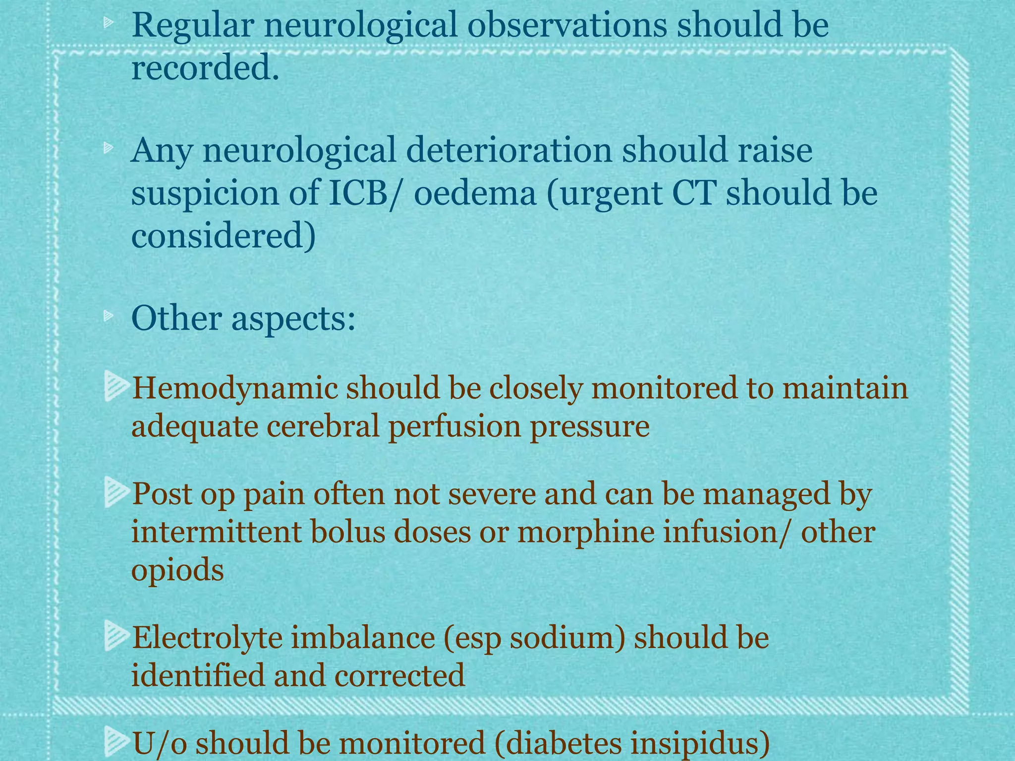 Anesthesia for neurosurgery (zuhura) | PPT