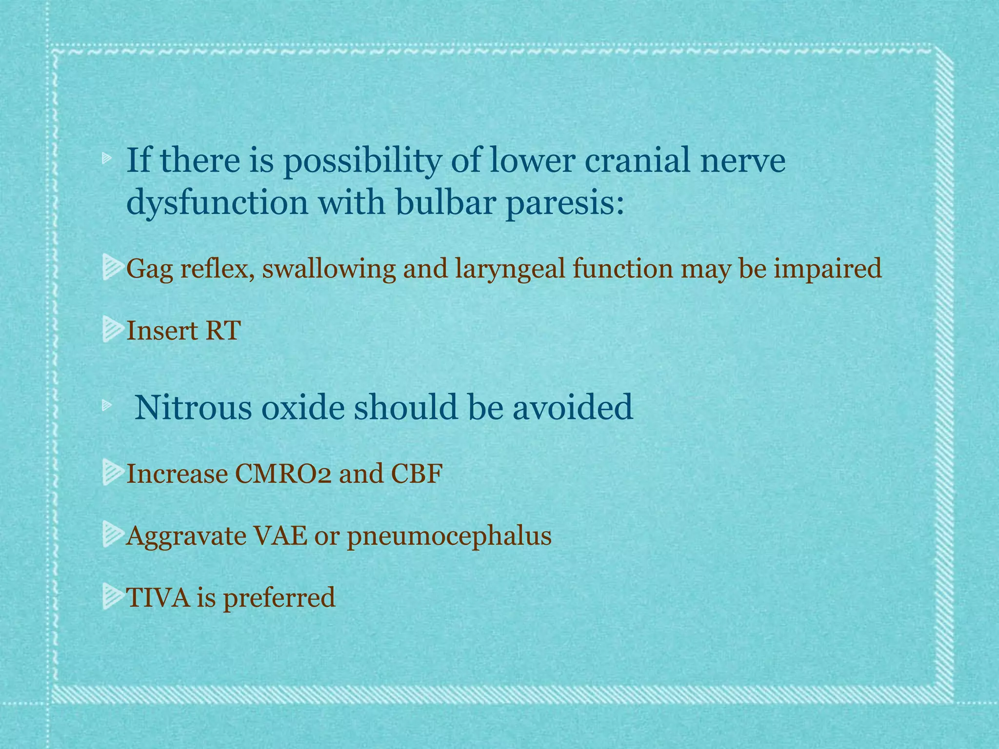 Anesthesia for neurosurgery (zuhura) | PPT