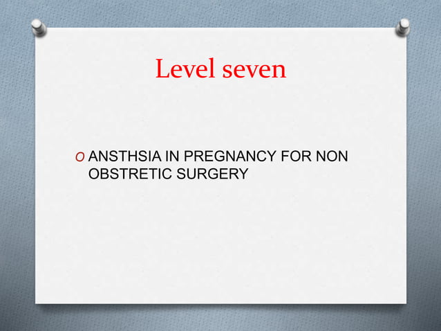 Anesthesia for non obstetric patient in pregnancy | PPTX | Pregnancy ...