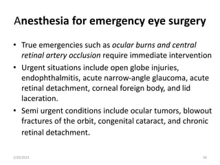 Anesthesia for ophthalmic surgery and complication.pptx