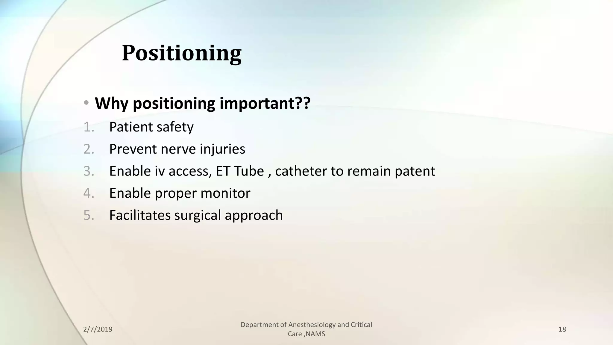 Anesthesia for orthopedic surgery | PPTX