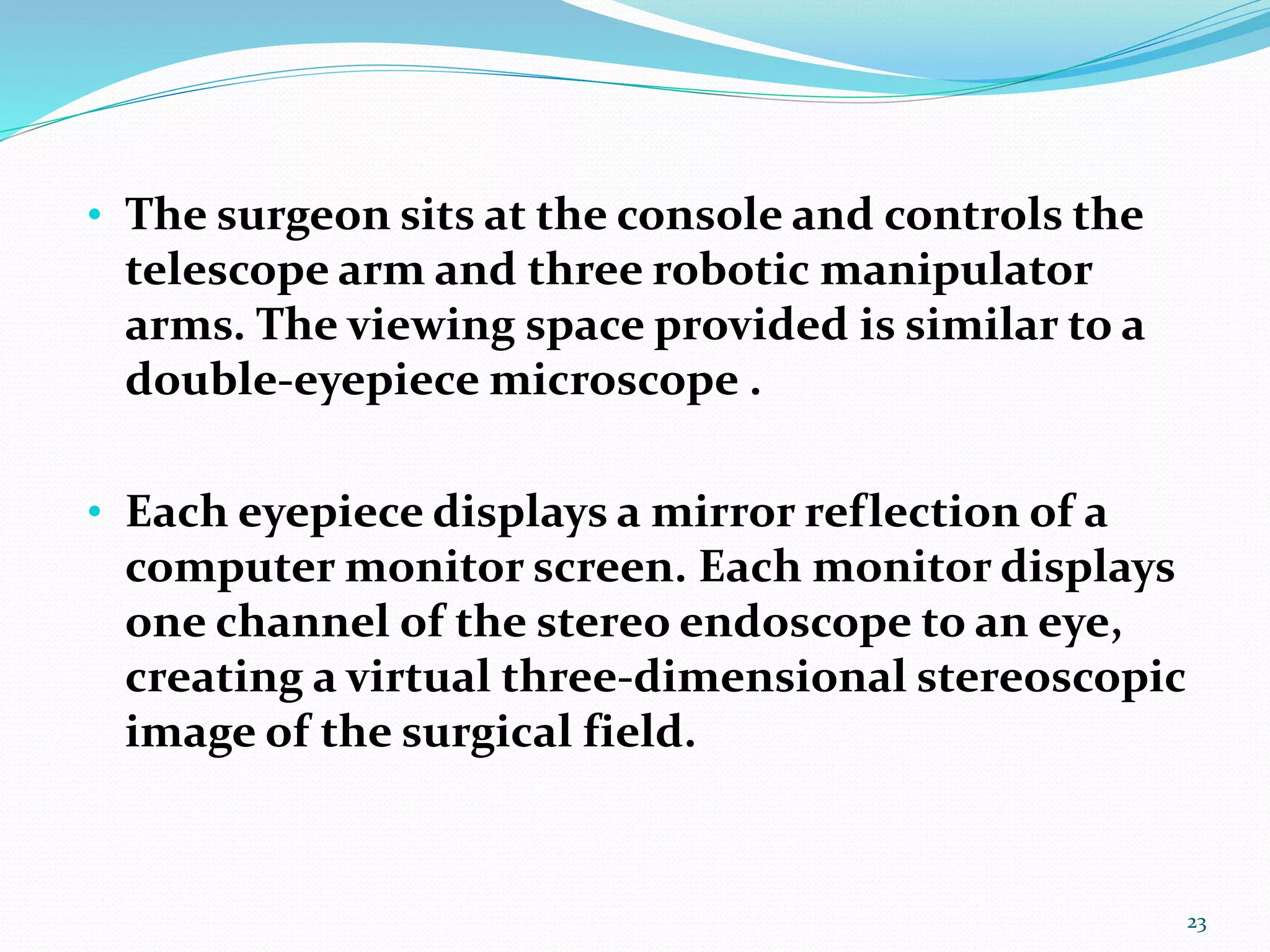 Anesthesia for robotic surgery | PPTX