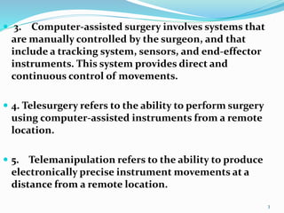 Anesthesia for robotic surgery | PPTX