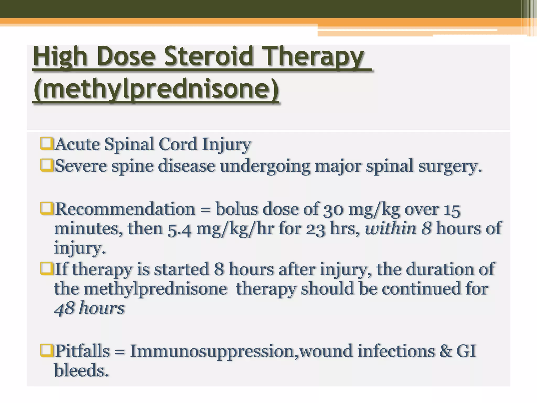 Anesthesia for spinal cord injury and scoliosis030 | PPTX
