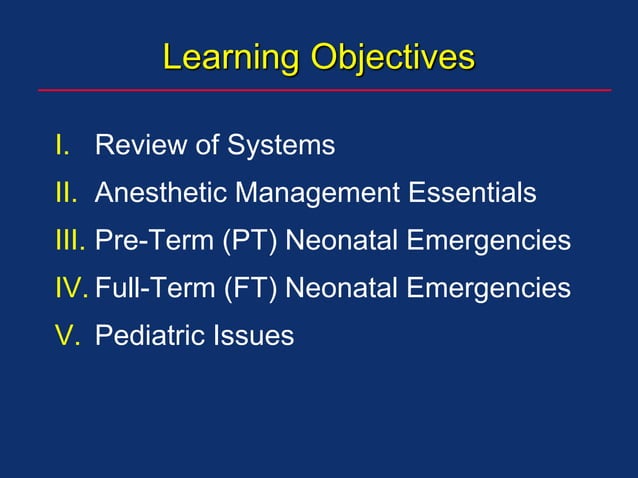 Essentials of Pediatric Anesthesia | PPTX