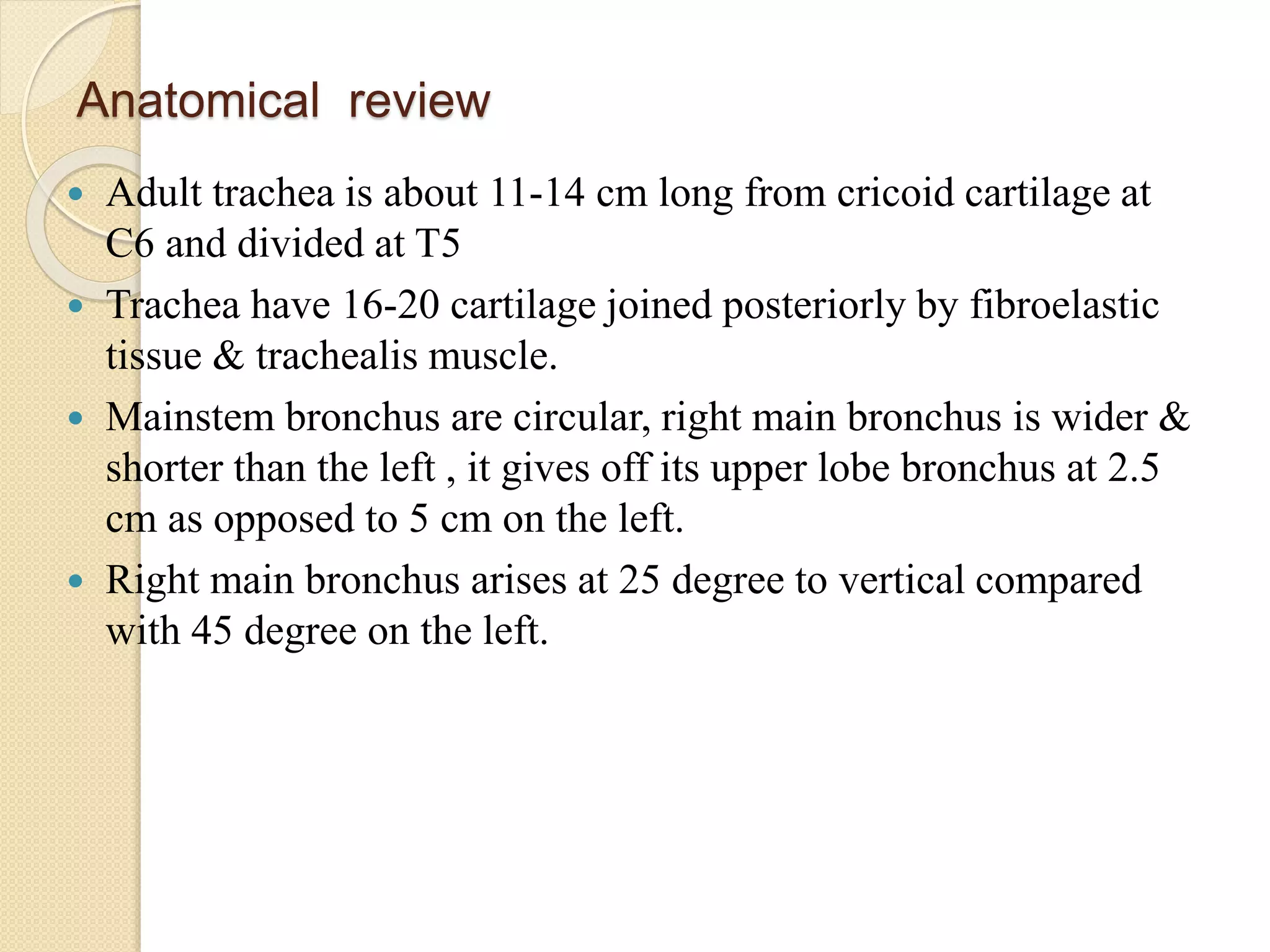 Anesthesia for thoracic surgery (2) (4).pptx | Lung and Respiratory ...