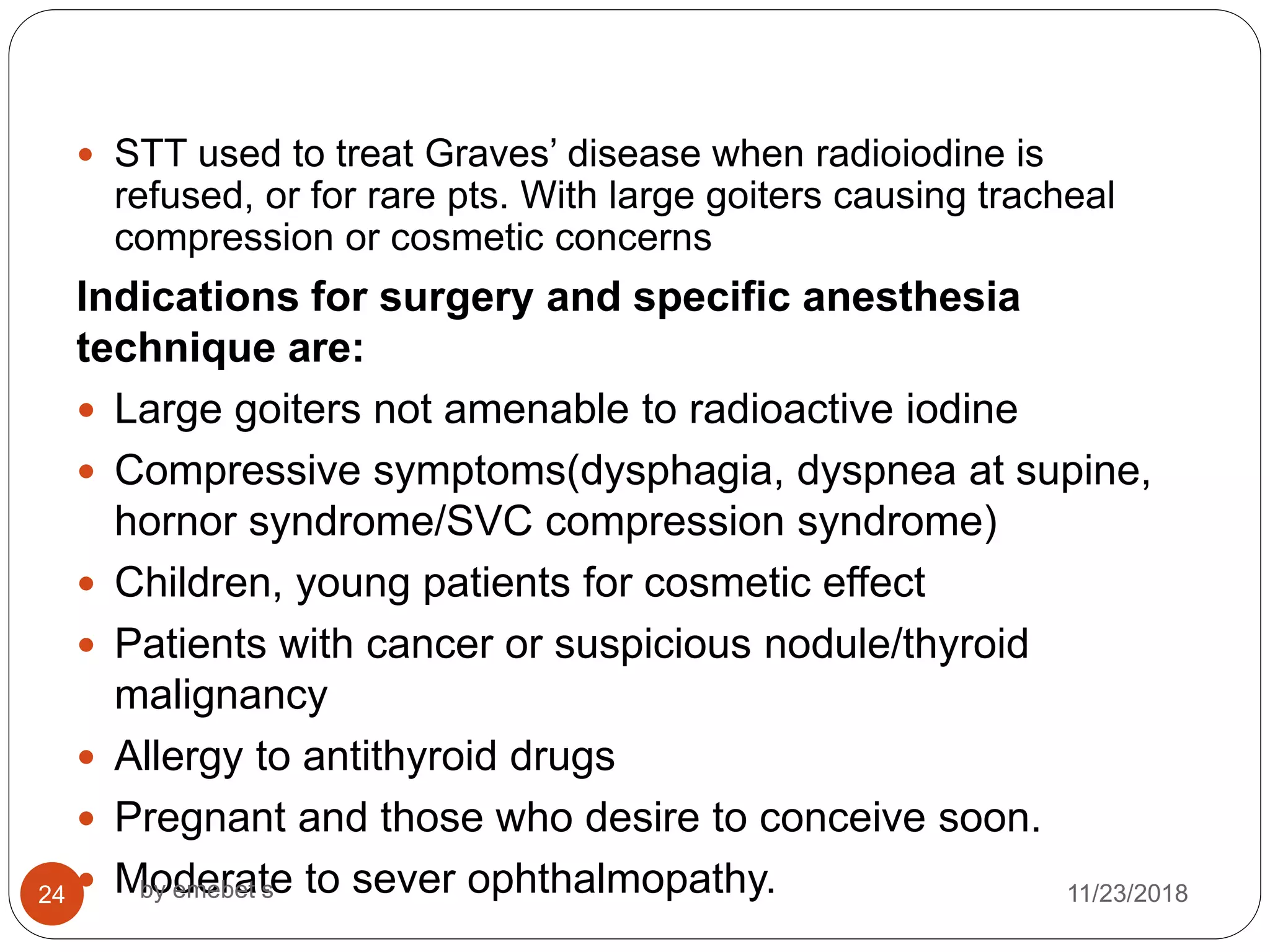 Anesthesia for thyroid_disease....day_2[1] | PPTX
