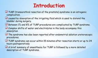 Anesthesia for TURP sundromy anesthesia.ppt