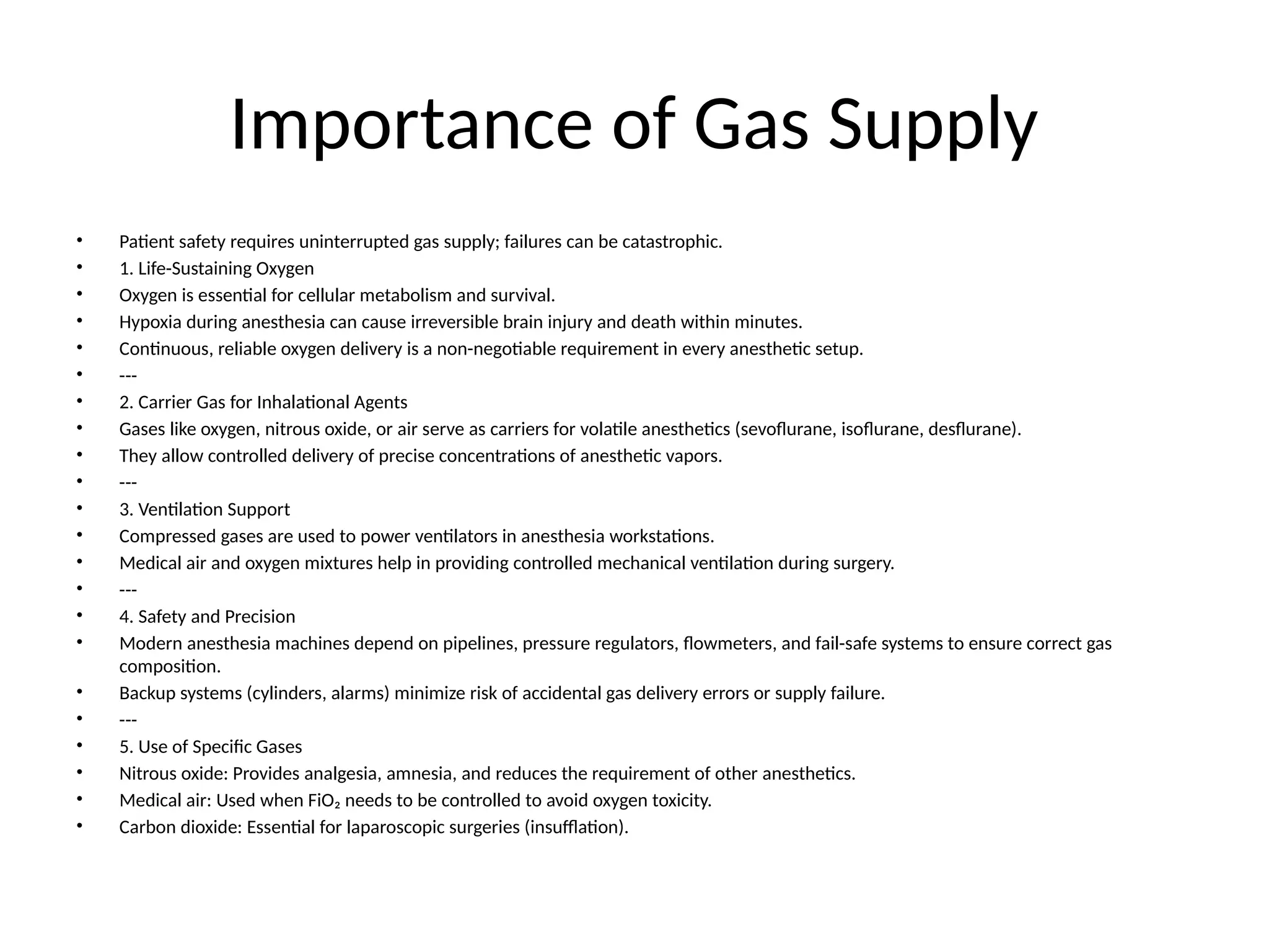 Anesthesia_Gas_Systems Presenation with Diagrams and labels | PPTX