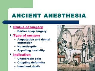 Anesthesia history 1 | PPT
