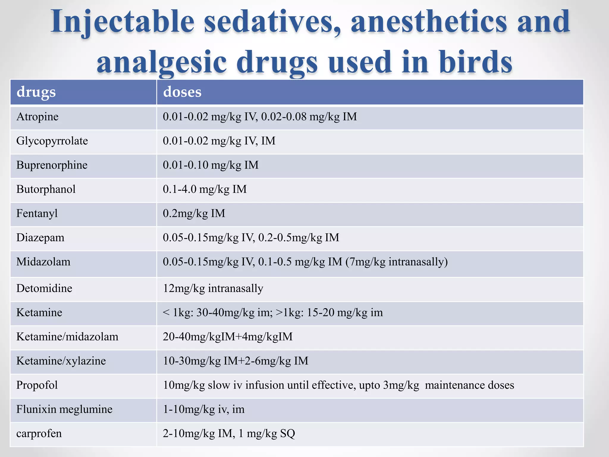 Anesthesia in birds and exotic pet animals | PPTX