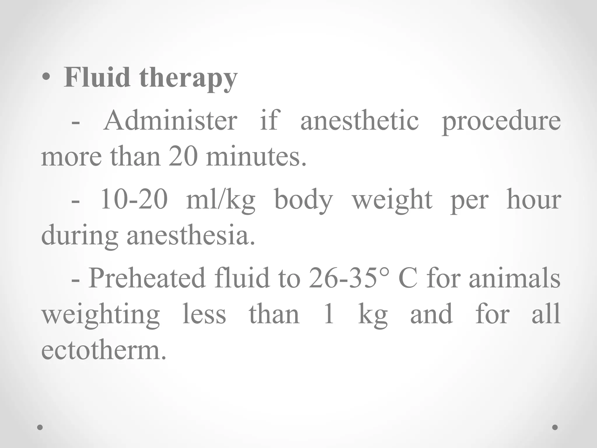 Anesthesia in birds and exotic pet animals | PPTX
