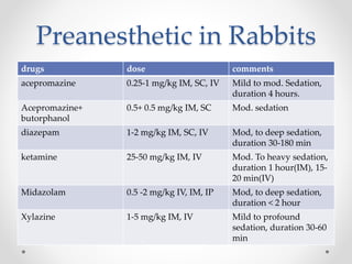 Anesthesia in birds and exotic pet animals | PPT