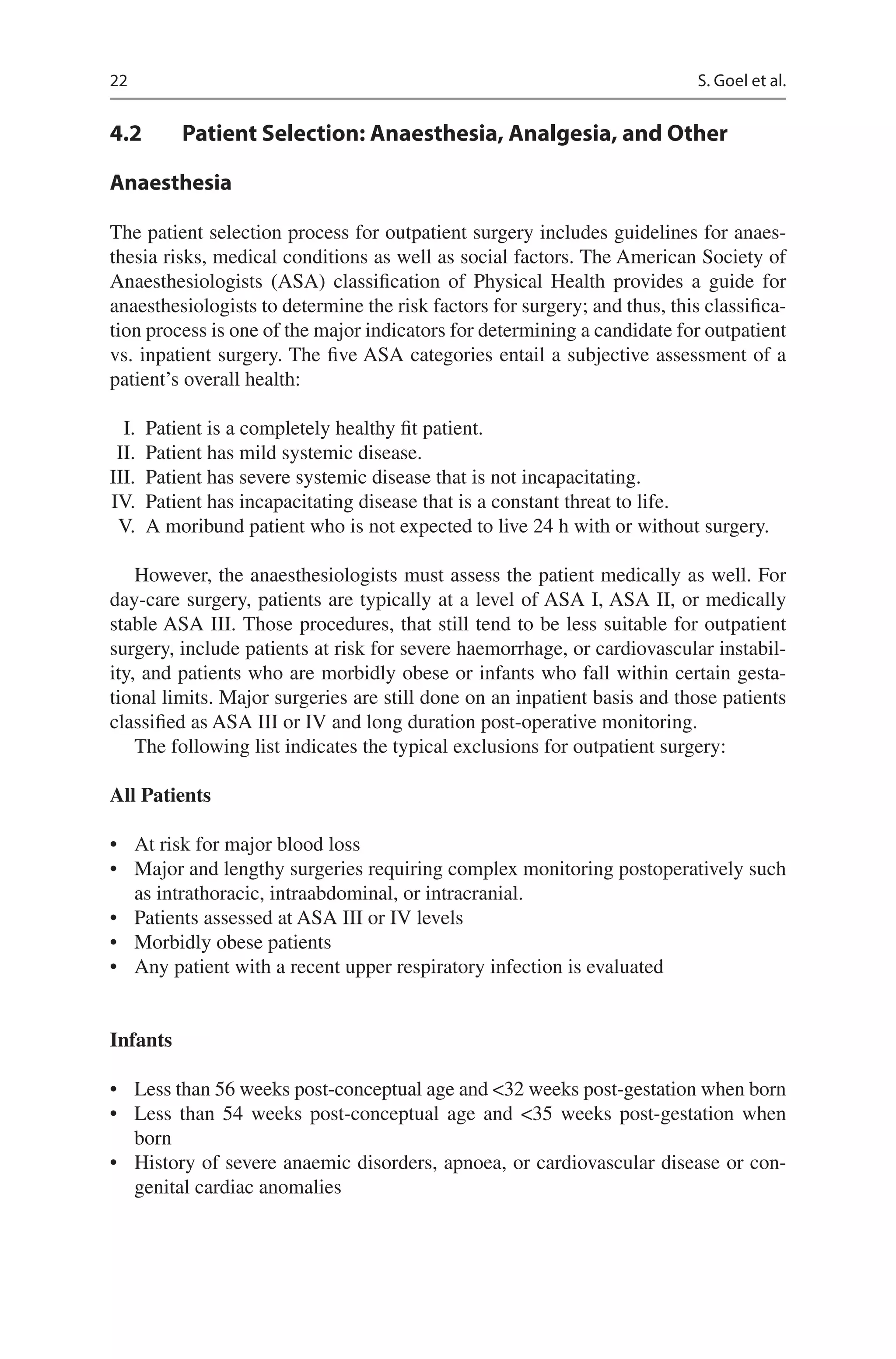 Anesthesia in day care surgery | PDF