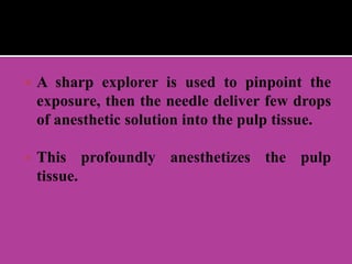Anesthesia in endodontics | PPTX