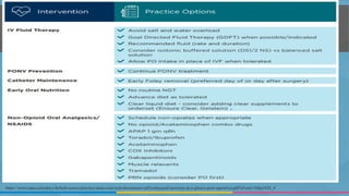 anesthesia in ERAS- enhanced recovery after surgery | PPTX
